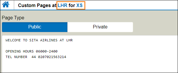 Display Custom Pages
